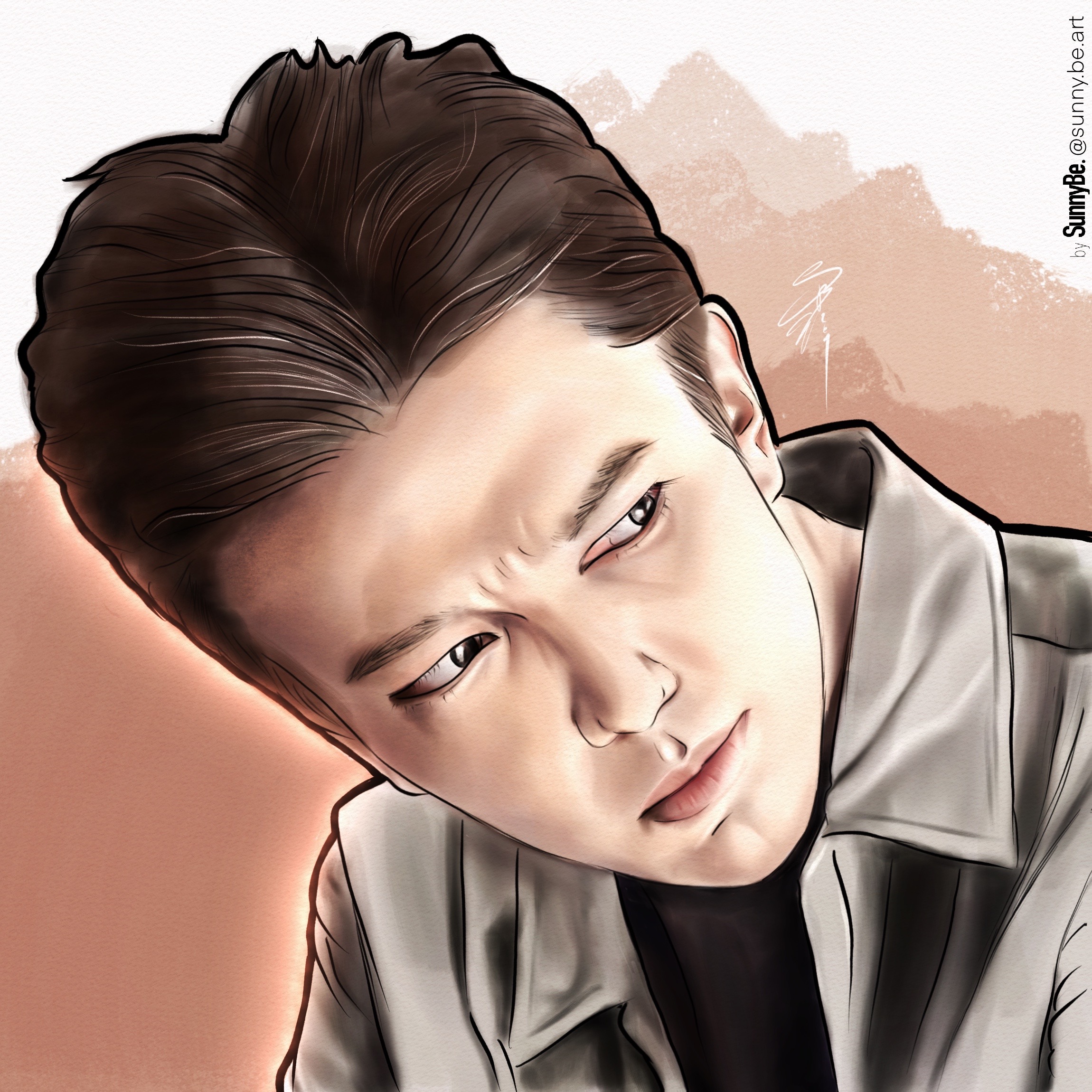 Sunny Bergenova inspired by Dimash Dimash Art