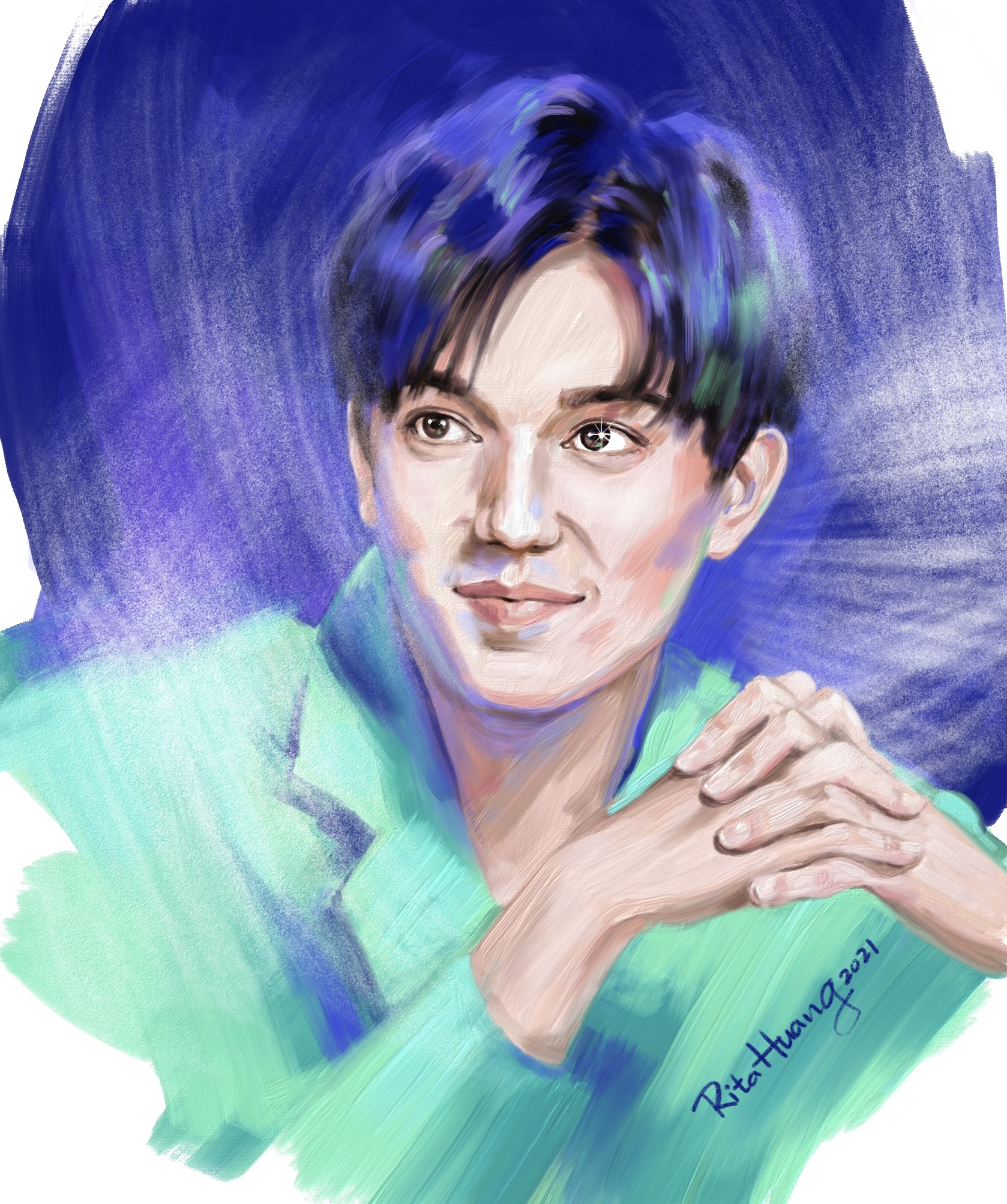 Rita Huang drawing Dimash Qudaibergen Dimash Art
